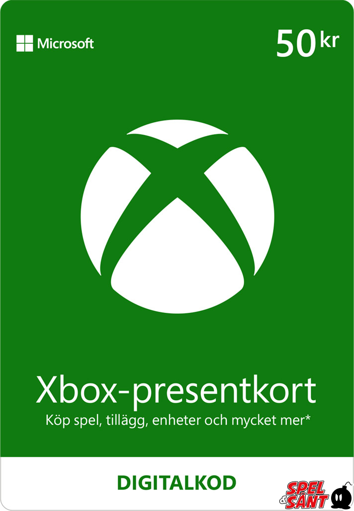 Microsoft Xbox Gift Card 50 SEK Spel Sant The video game store with the happiest customers
