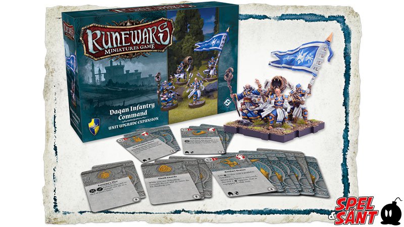 Runewars Miniatures Game Daqan Infantry Command Unit Upgrade Expansion ...