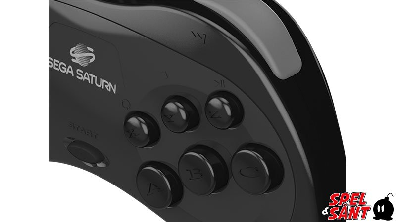 Retro-Bit Sega Saturn Control Pad Svart - Spel & Sånt: The video game ...