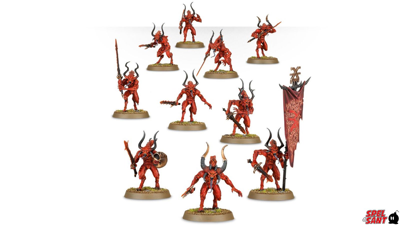 Warhammer 40K/Age of Sigmar Daemons of Khorne Bloodletters - Spel ...