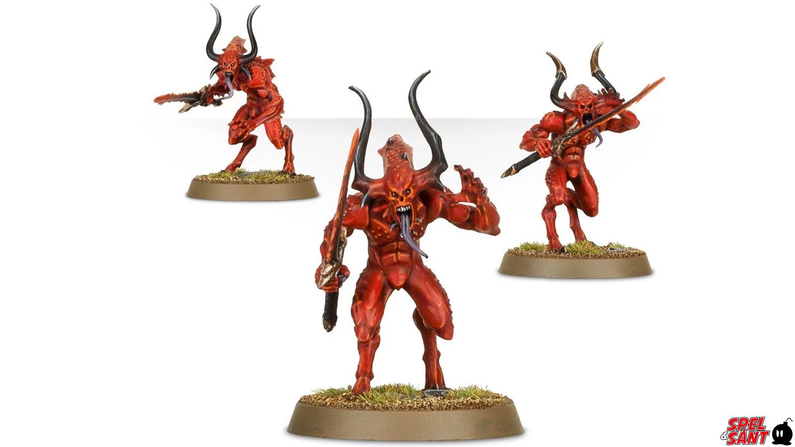 Warhammer 40K/Age of Sigmar Daemons of Khorne Bloodletters - Spel ...