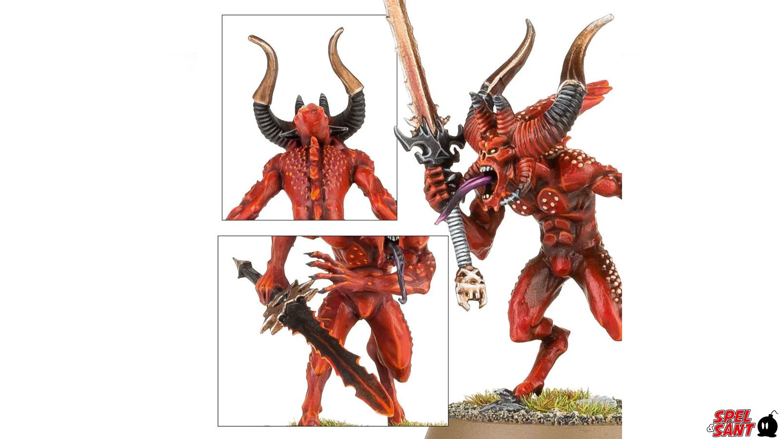 Warhammer 40K/Age of Sigmar Daemons of Khorne Bloodletters - Spel ...
