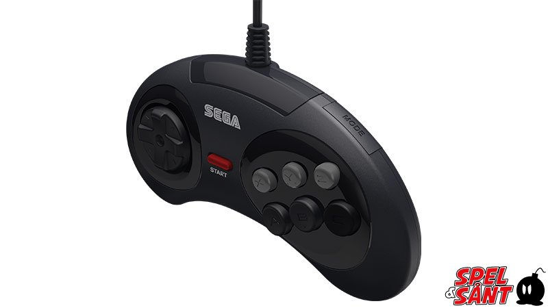Retro-Bit Sega Mega Drive 6 Button USB Arcade Pad Black - Spel & Sånt ...