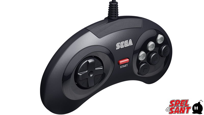 Retro-Bit Sega Mega Drive 6 Button USB Arcade Pad Black - Spel & Sånt ...