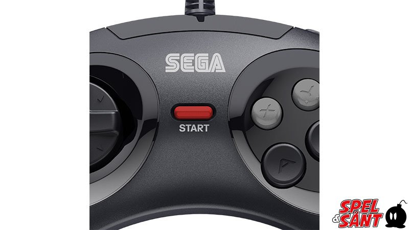 Retro-Bit Sega Mega Drive 6 Button USB Arcade Pad Black - Spel & Sånt ...