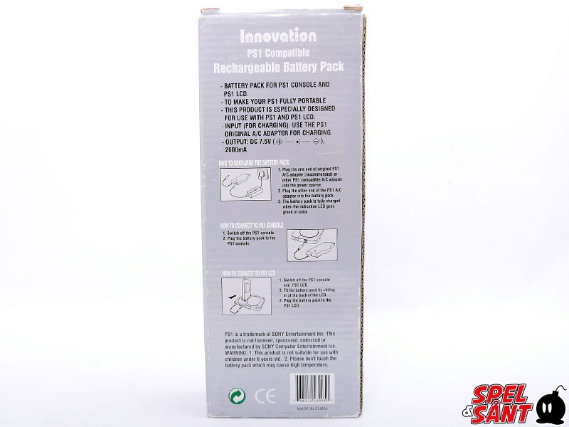 Innovation Psone Rechargable battery pack - Spel & Sånt: The video game ...