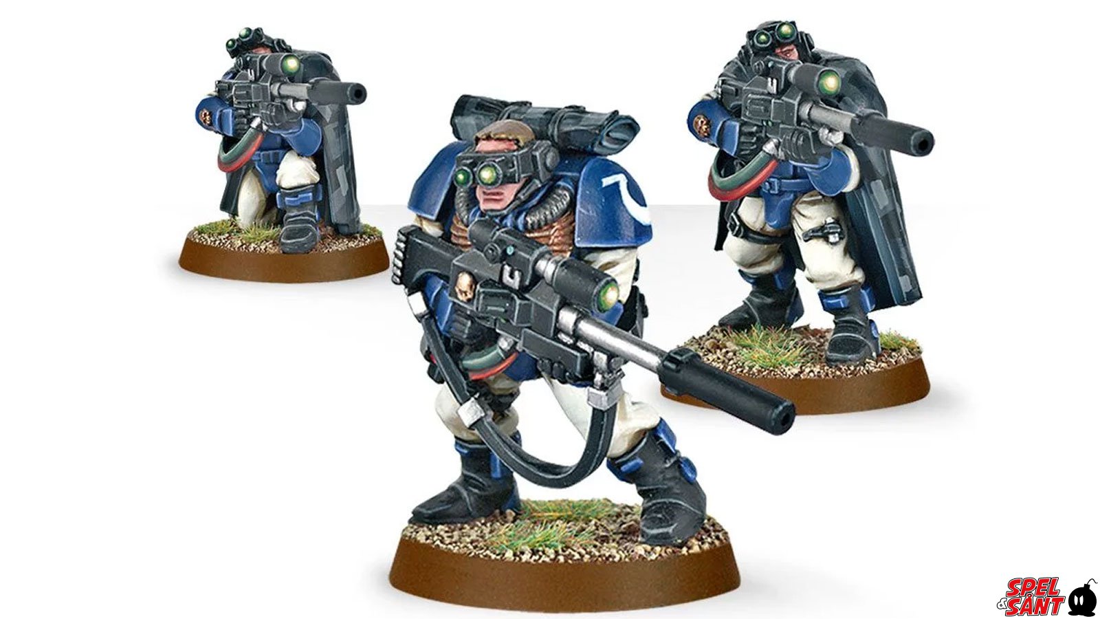 Warhammer 40k Space Marines - Scouts with Sniper Rifles - Spel & Sånt ...