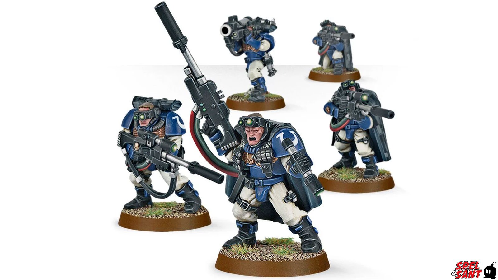 Warhammer 40k Space Marines - Scouts with Sniper Rifles - Spel & Sånt ...