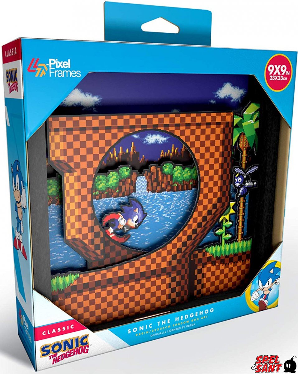Pixel Frames Sonic the Hedgehog 23x23cm - Spel & Sånt: The video game store with the happiest ...