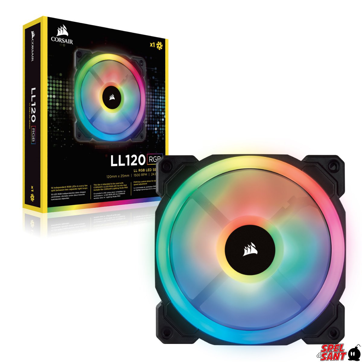 Corsair LL120 RGB LED Series PMW Fläkt (120mm) - Spel & Sånt: The video ...