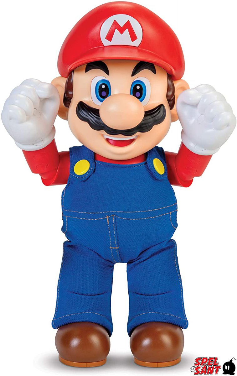 Super Mario Its-a-me, Mario! Talking Posable Mario Figure 30cm - Spel ...