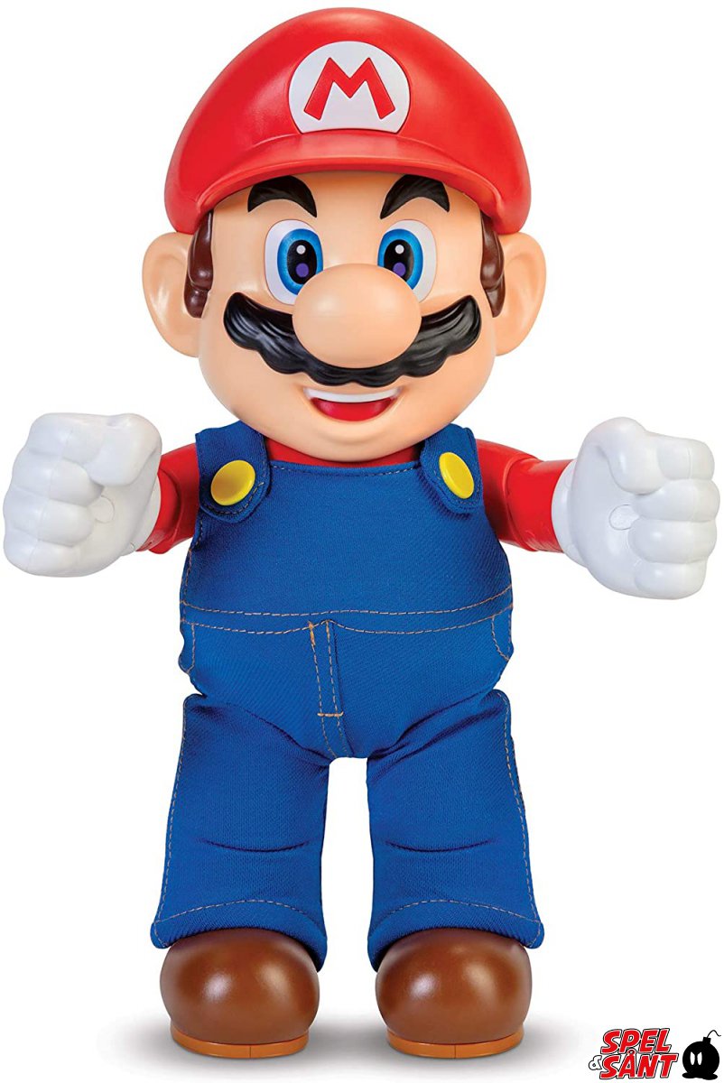 Super Mario Its-a-me, Mario! Talking Posable Mario Figure 30cm - Spel ...