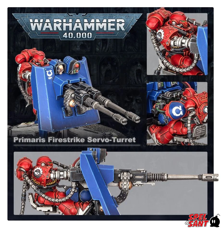 Warhammer 40K Space Marines - Primaris Firestrike Servo-Turret - Spel ...