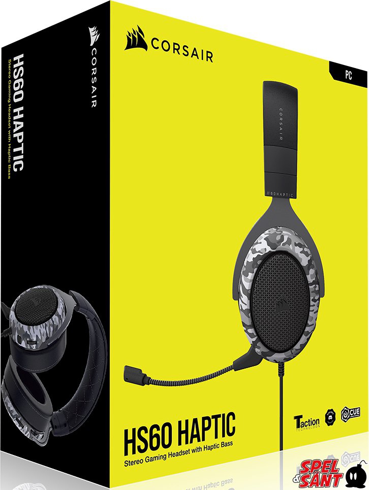 Corsair HS60 Haptic Stereo Gaming Headset with Haptic Bass - Spel ...