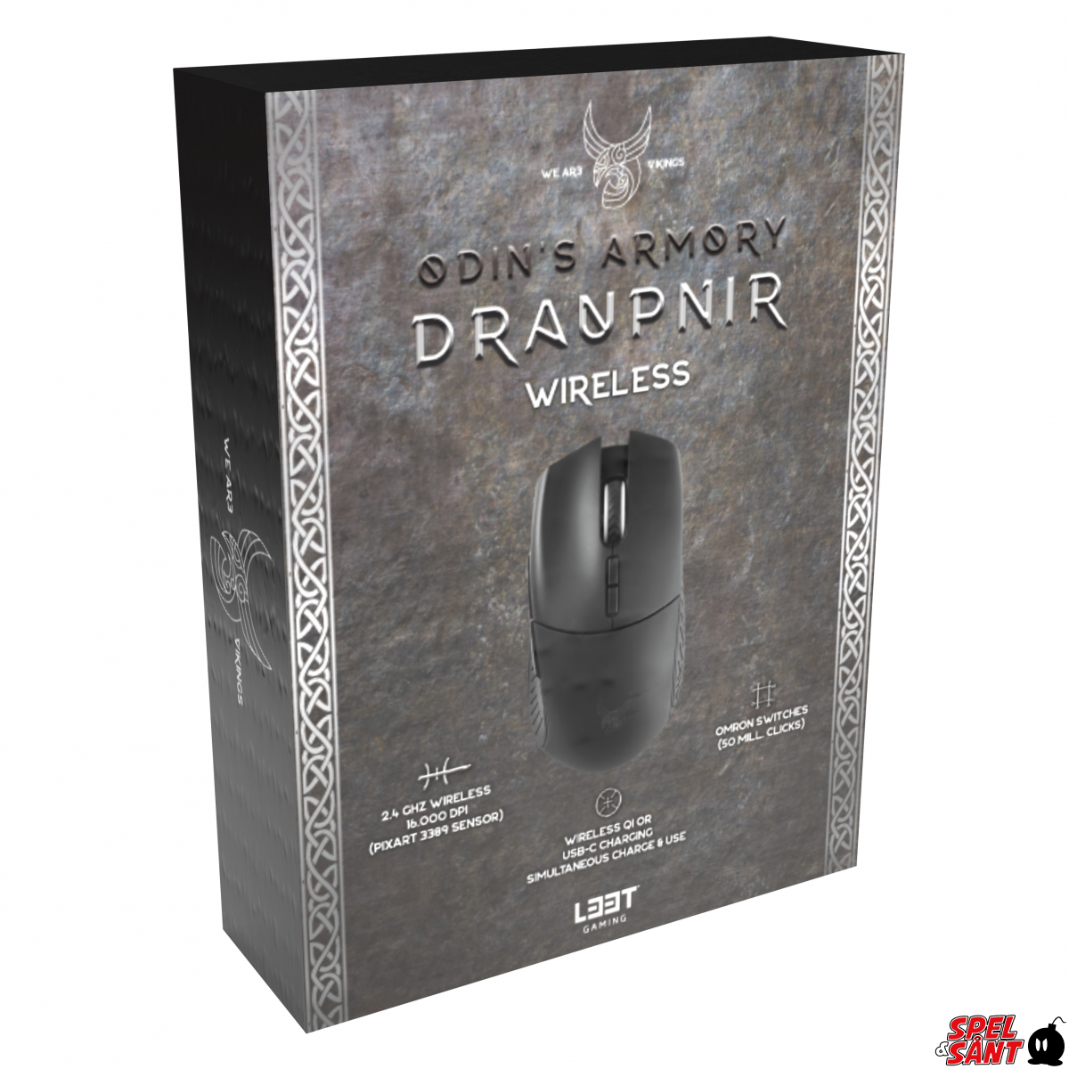 L33t Gaming We Are Vikings Odins Armory Draupnir Wireless Gaming Mouse ...