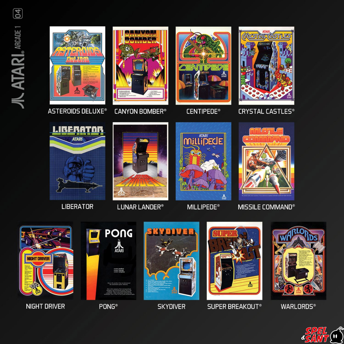 Evercade Multi Game Cartridge 04 - Atari Arcade 1 - Spel & Sånt: The ...