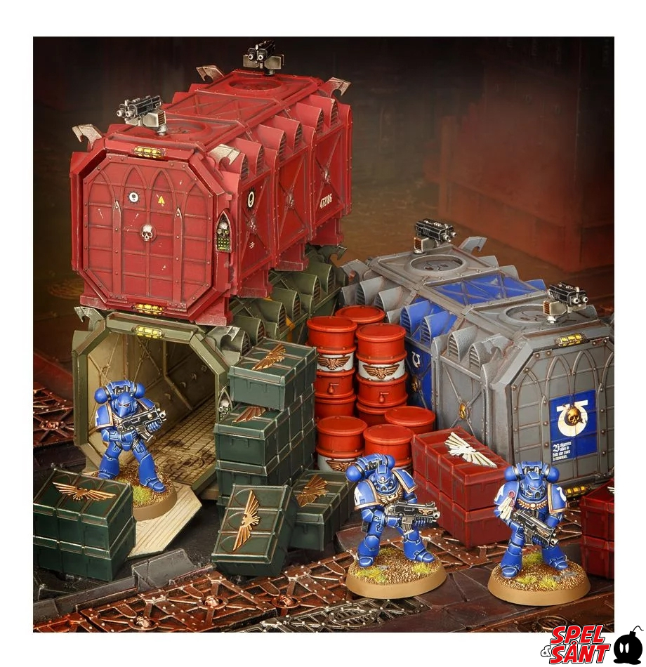 Warhammer 40K Battlezone Manufactorium Munitorum Armoured Containers ...