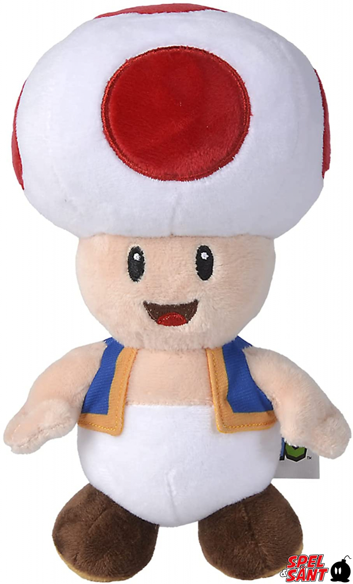 Super Mario Bros Toad Plush Figur 20cm - Spel & Sånt: The video game ...