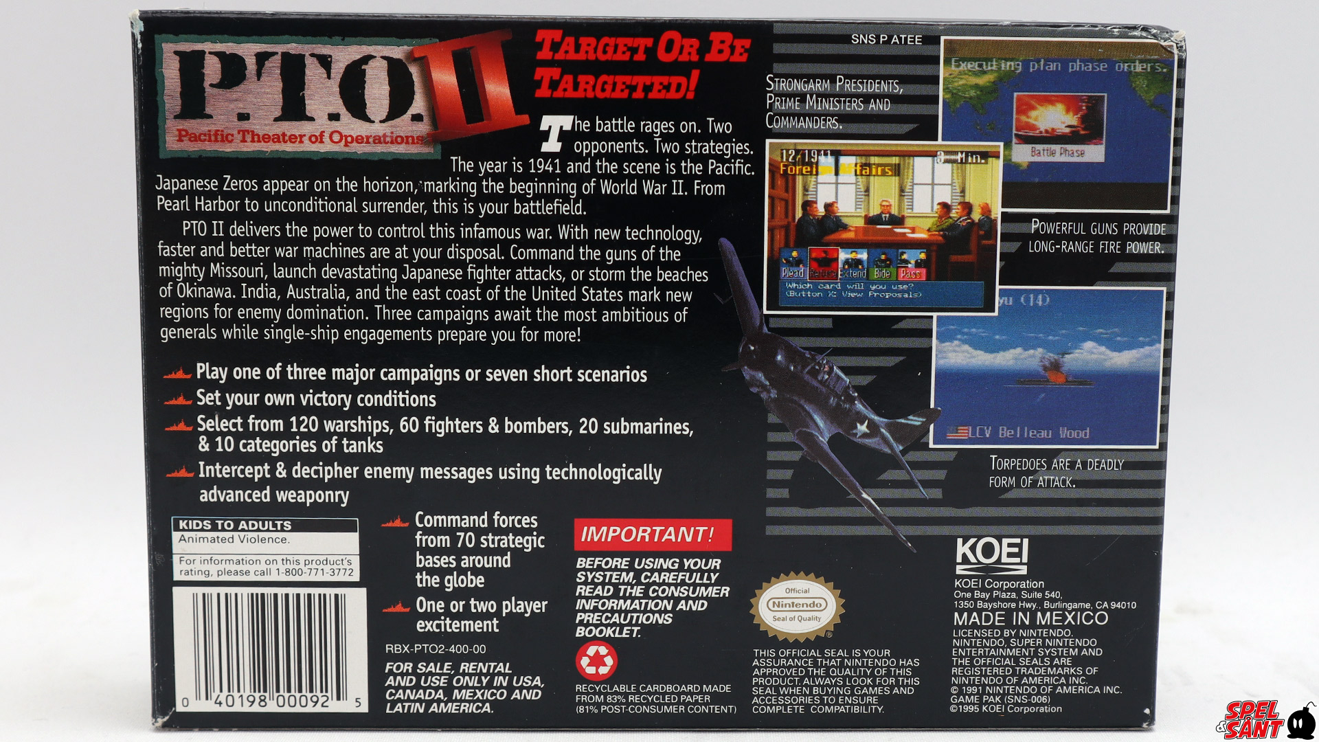 PTO Pacific Theater Of Operations II (2) (inkl. Skyddsbox & Amerikansk ...