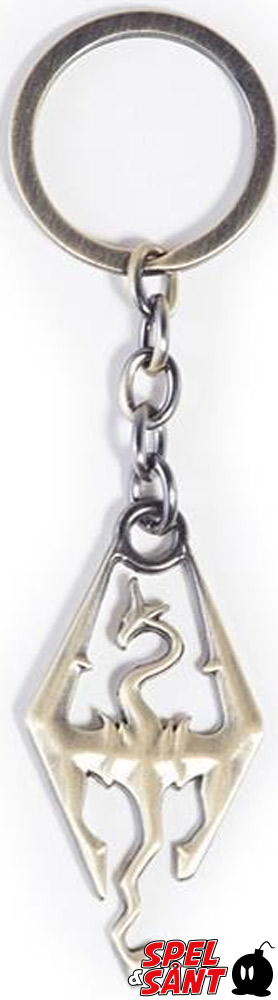 The Elder Scrolls V Skyrim Logo Metal Keychain - Spel & Sånt: The video ...
