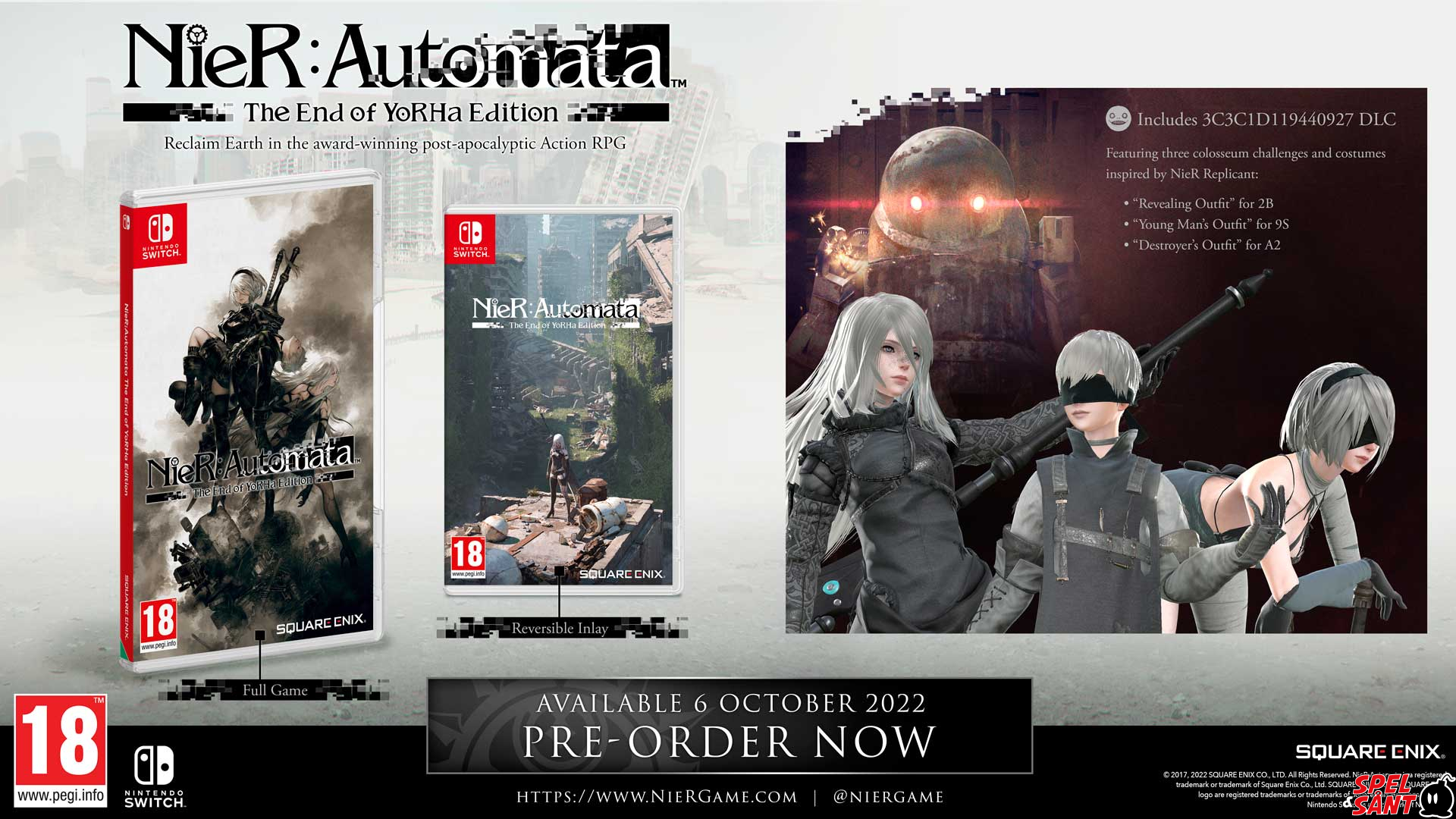 NieR Automata The End of YoRHa Edition - Spel & Sånt: The video game store with the happiest ...
