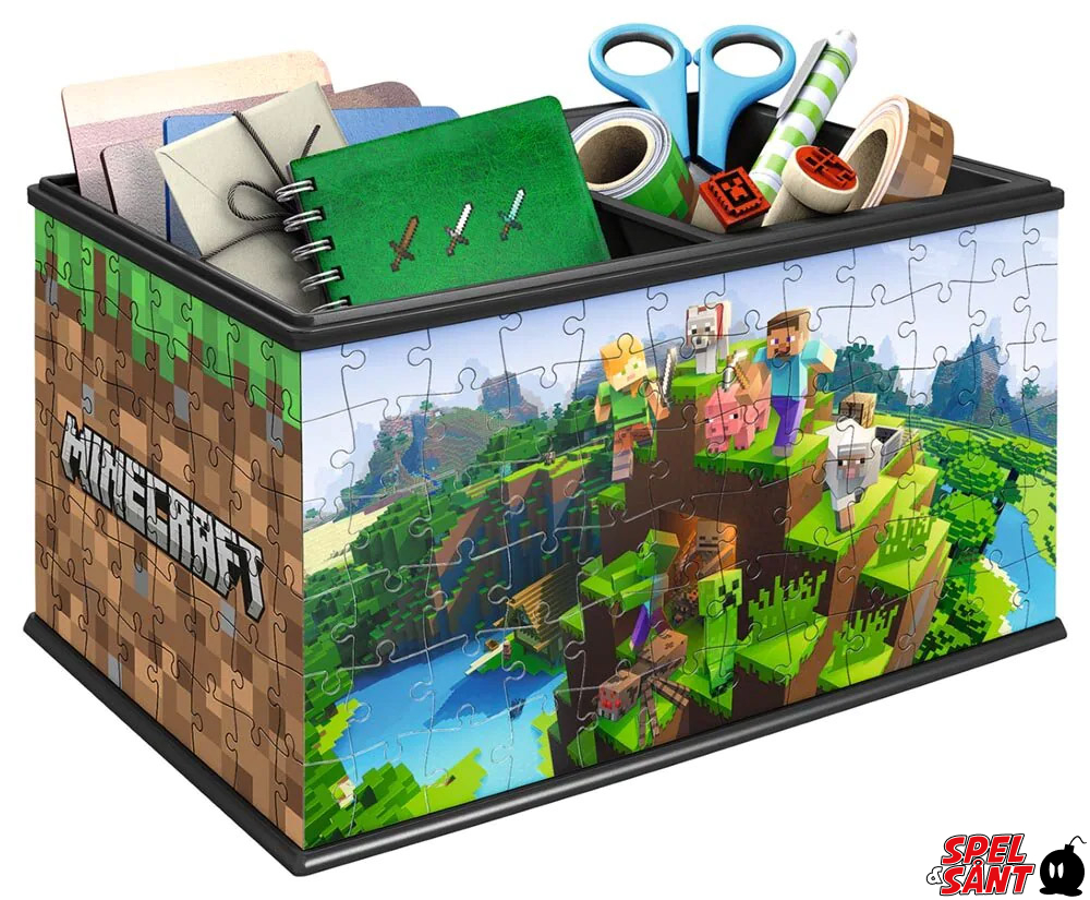 Minecraft Storage Box 3D Puzzle (223 Bitar) - Spel & Sånt: The video ...
