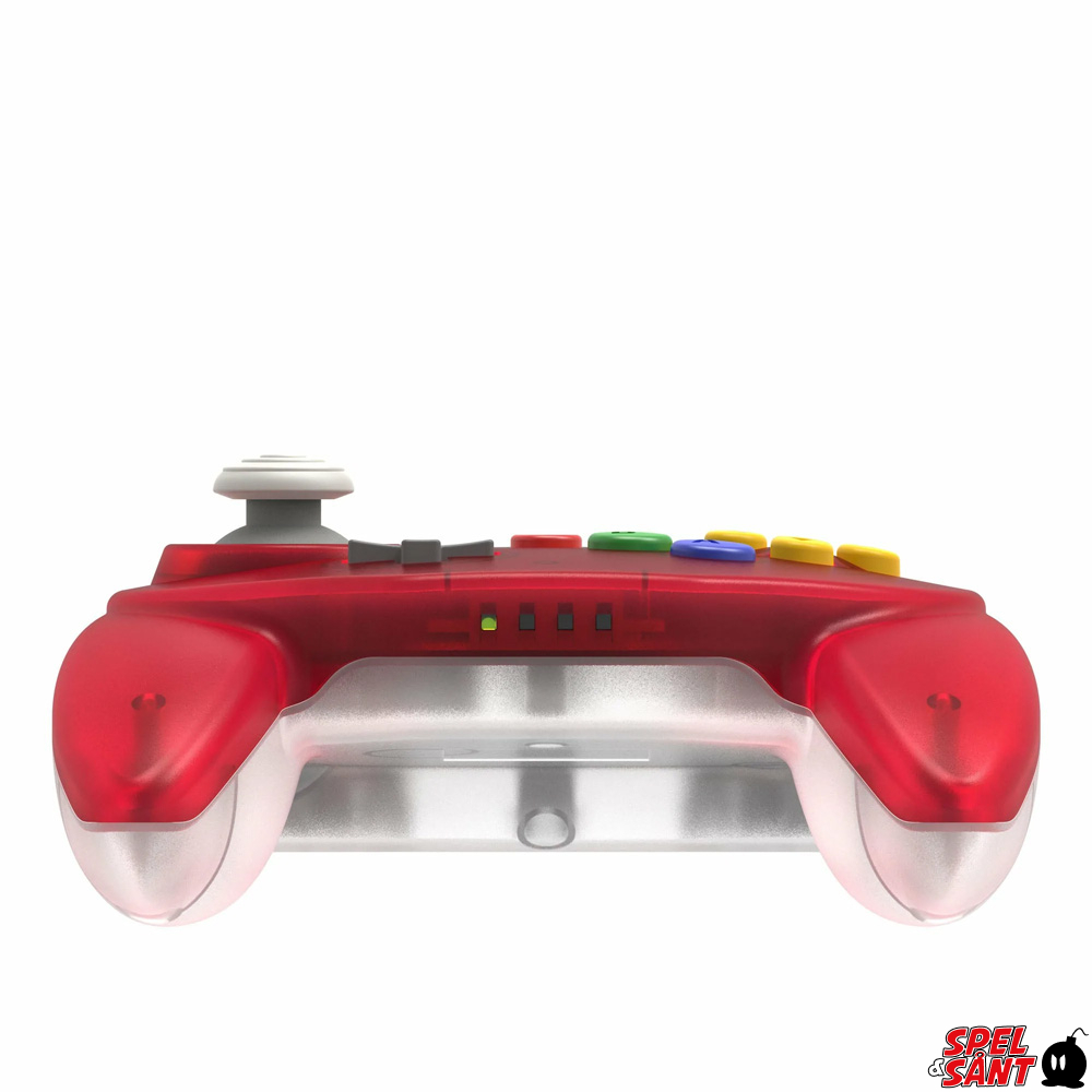 Retro-bit Tribute64 2.4 GHz Wireless Controller V2 - Clear Red - Spel ...