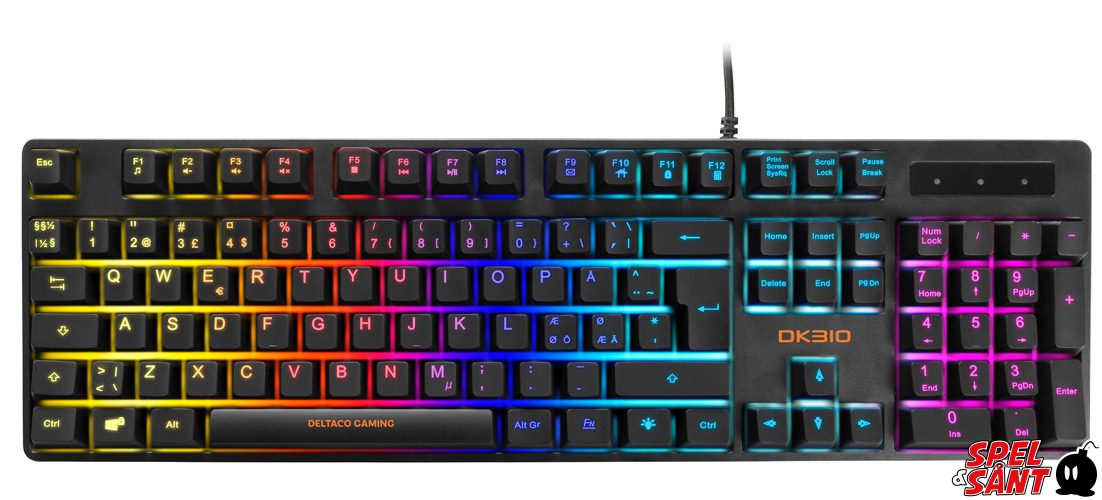 Deltaco Gaming DK310 RGB Mechanical Gaming Keyboard (Nordisk) - Spel ...