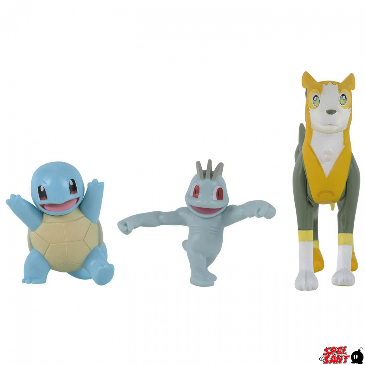 Jazwares Pokemon Battle Figure Set 3 Figures (Squirtle, Machop ...