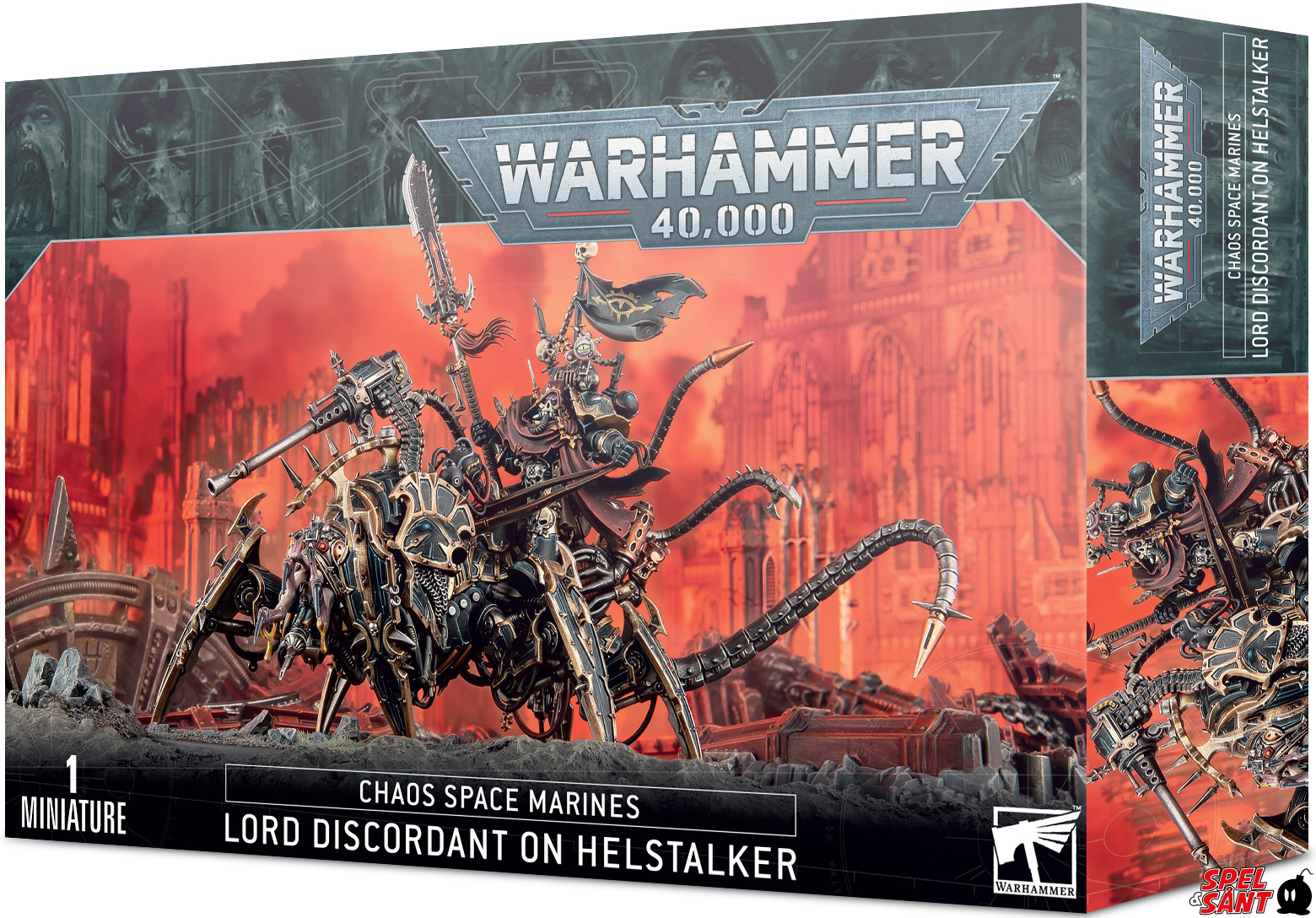 Warhammer 40k Chaos Space Marines - Lord Discordant on Helstalker ...