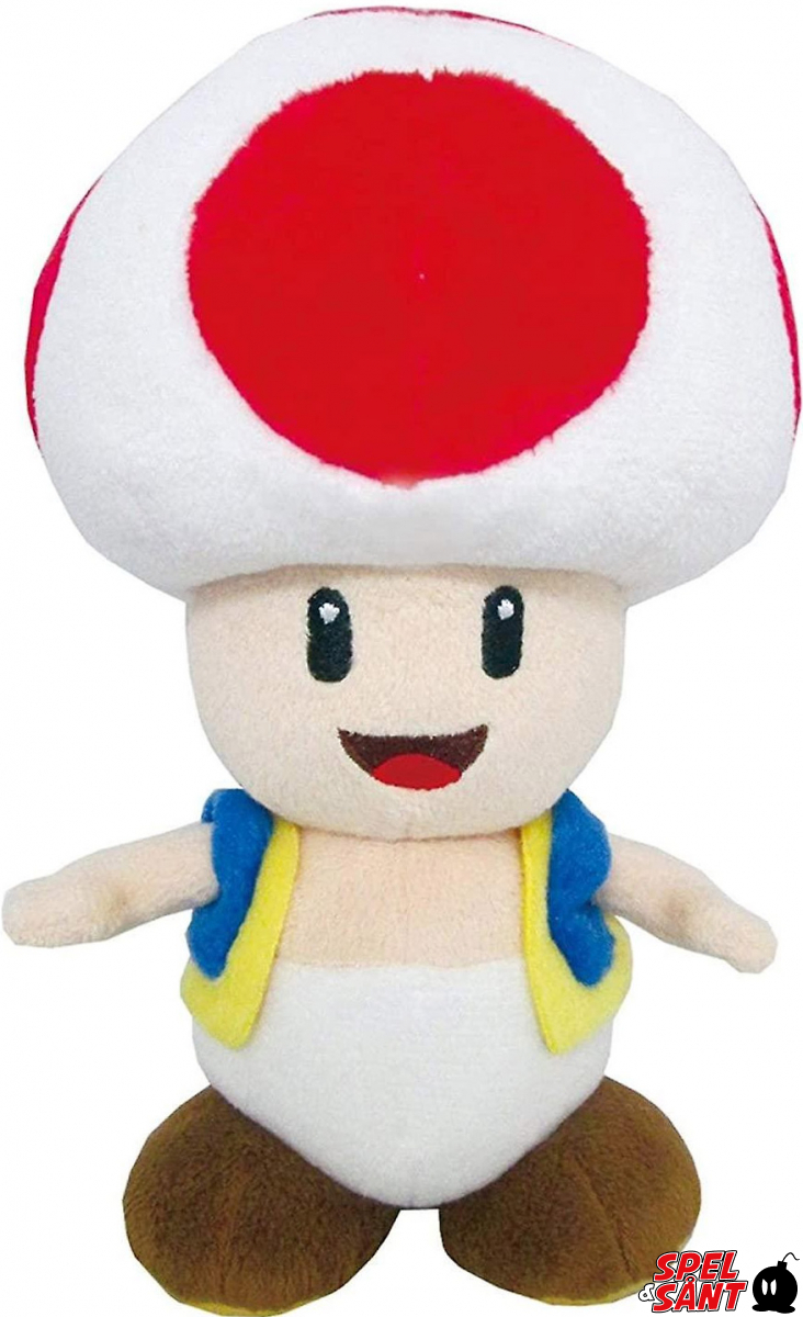 Super Mario Red Toad Plush - 20cm - Spel & Sånt: The video game store ...