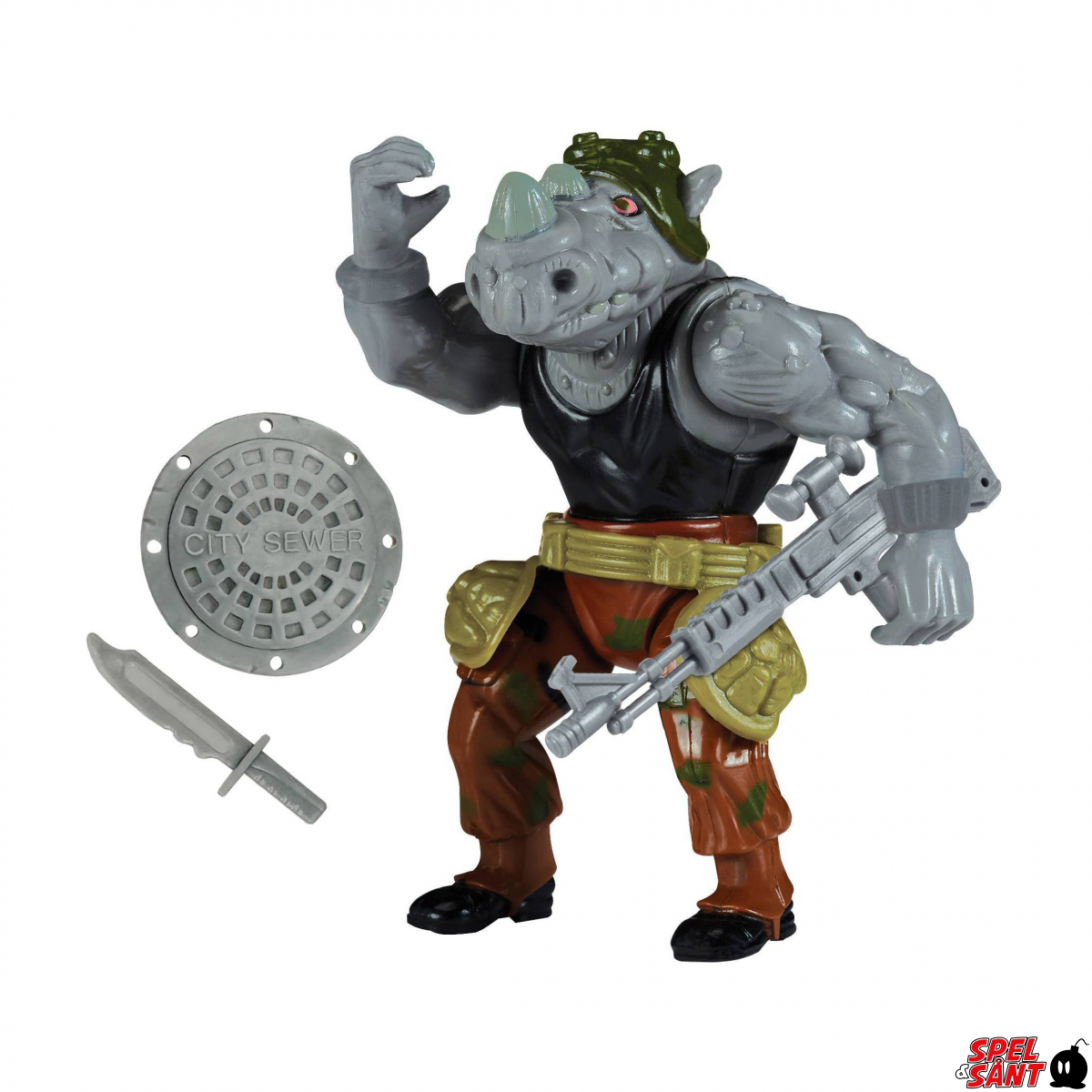 Teenage Mutant Ninja Turtles Rocksteady Figure - Spel & Sånt: The video ...