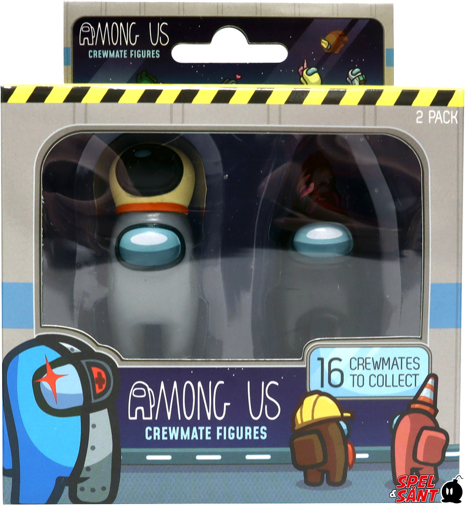 Among Us Crewmate Figures Series 2 Grey & Black Crewmate 4cm 2-Pack ...