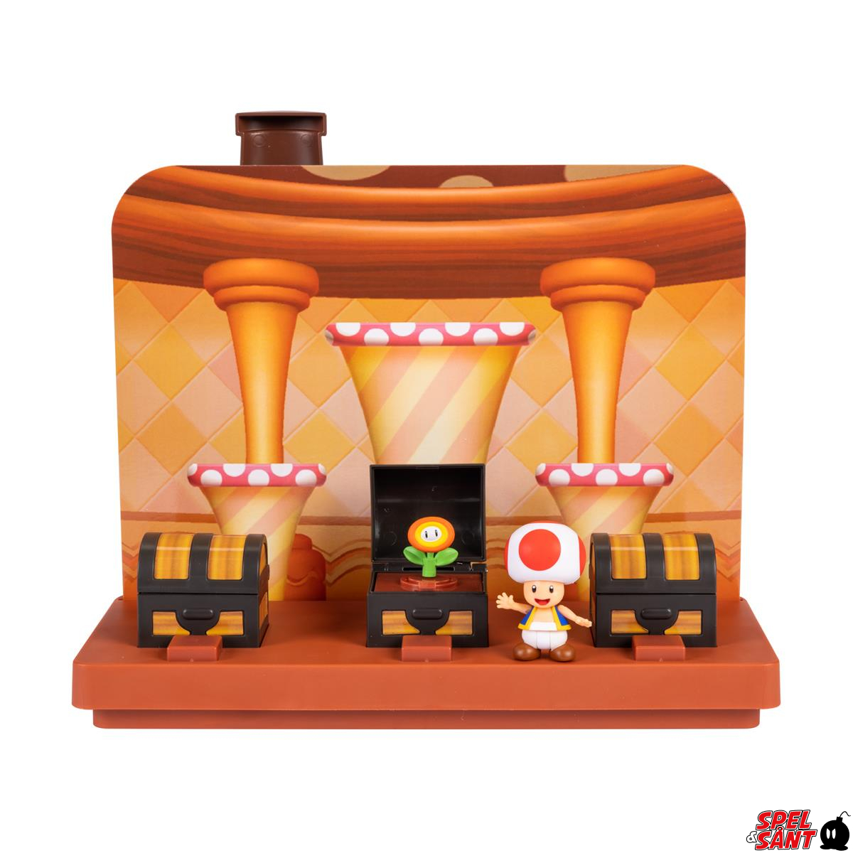 World of Nintendo Super Mario Deluxe Toad House Playset - Spel & Sånt ...