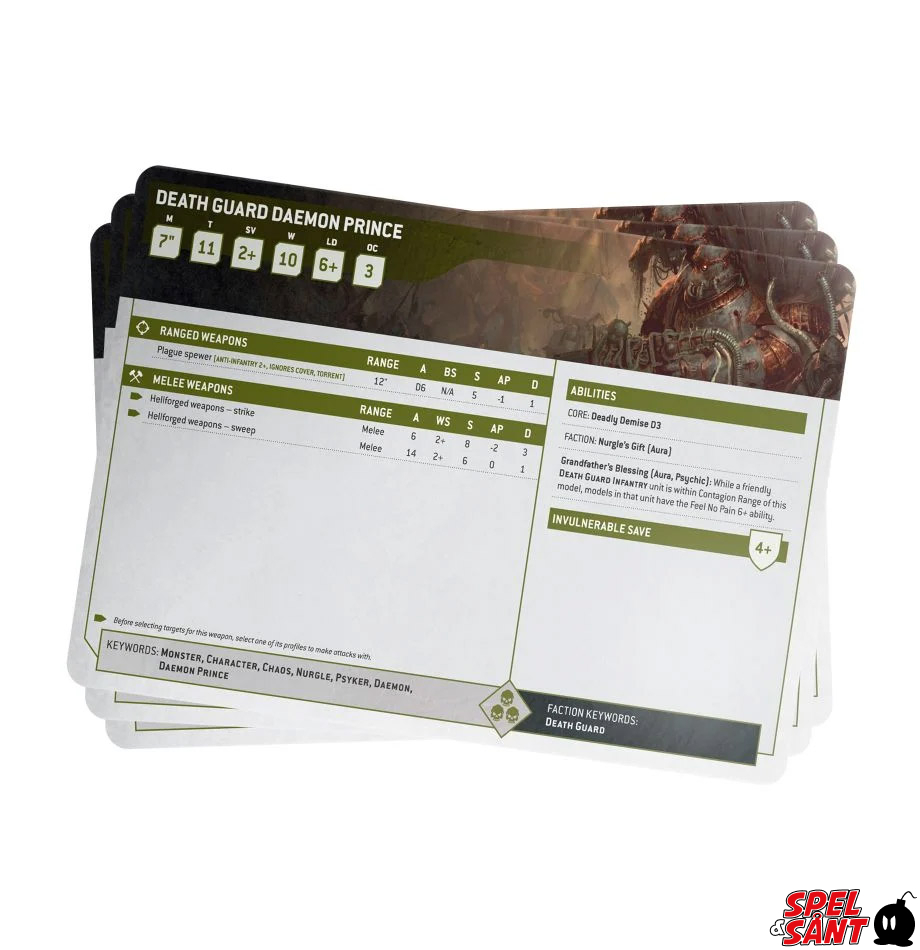 Warhammer 40K - Death Guard Index cards - Spel & Sånt: The video game ...