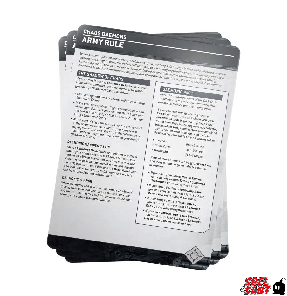 Warhammer 40K - Chaos Daemons Index cards - Spel & Sånt: The video game ...