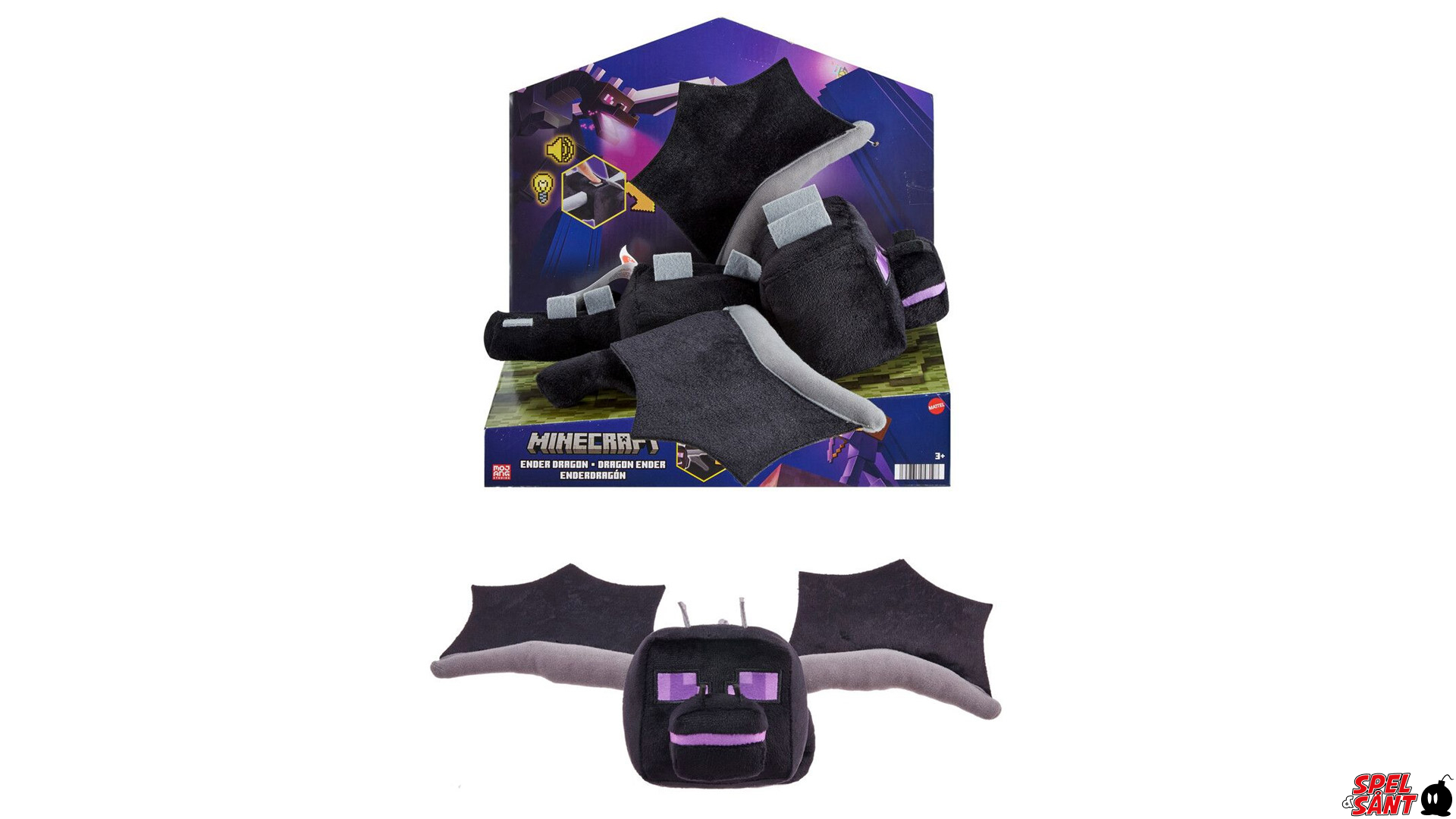 Mattel Minecraft Ender Dragon Plush 30cm - Spel & Sånt: The video game ...