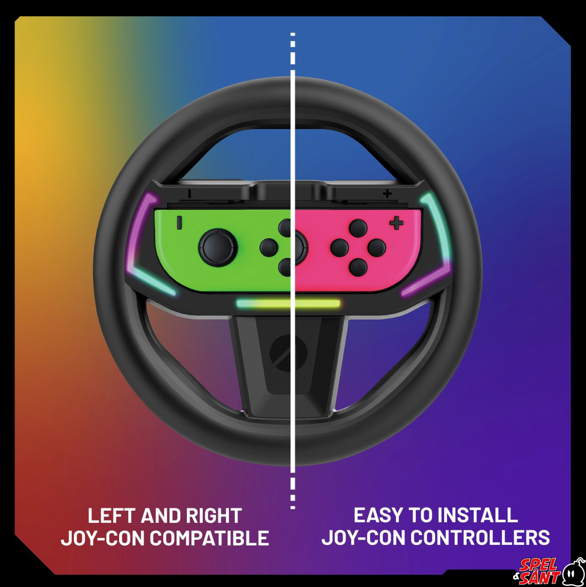 STEALTH Nintendo Switch Light Up Racing Wheel - Spel & Sånt: The video ...