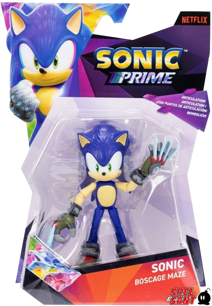 Jakks Sonic Prime 13cm Figure - Boscage Maze Sonic - Spel & Sånt: The ...