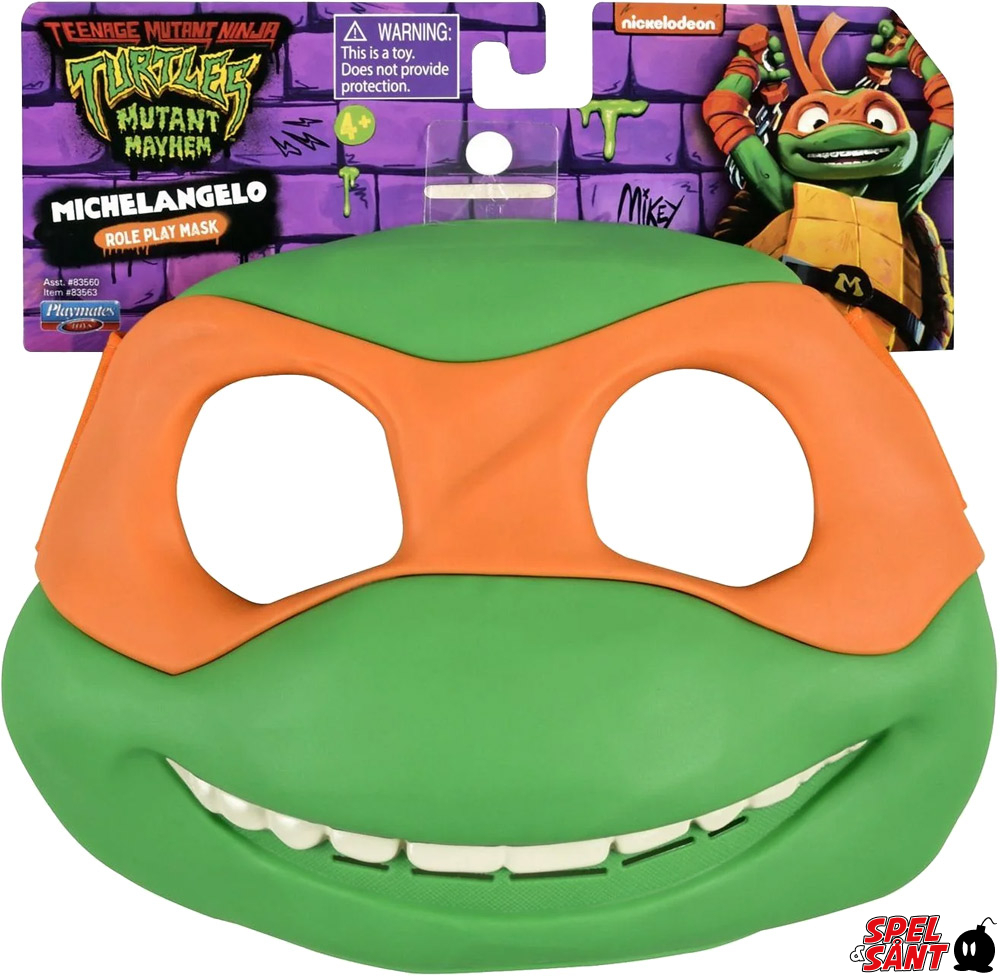 Teenage Mutant Ninja Turtles Mutant Mayhem Mask - Michelangelo - Spel ...