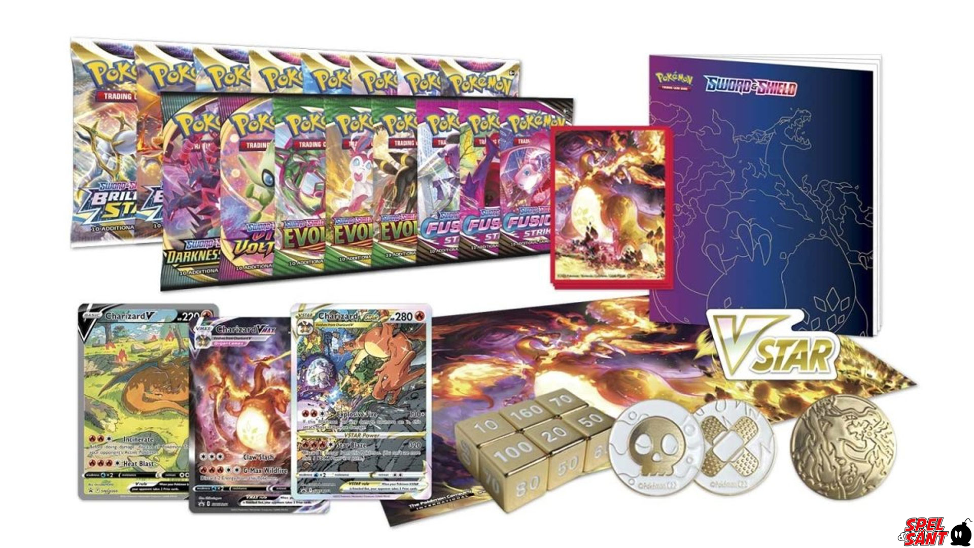 Pokemon TCG Sword & Shield Ultra-Premium Collection Charizard - Spel ...