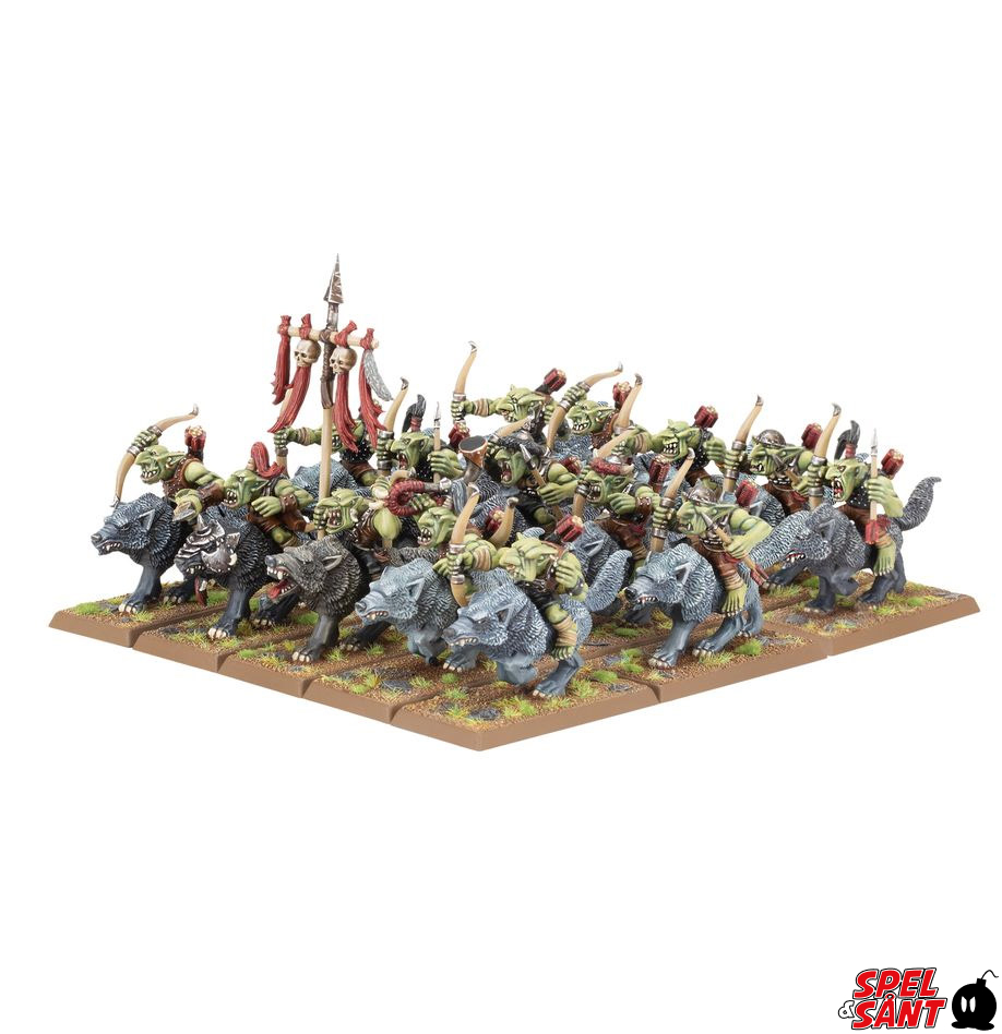 Warhammer the Old World - Orc and Goblin Tribes Goblin Wolf Rider Mob ...