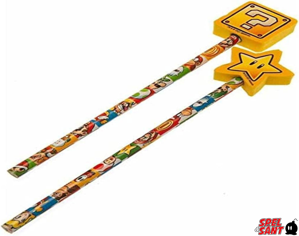 Super Mario Core Pencil Topper Topper Two Pack - Spel & Sånt: The video ...
