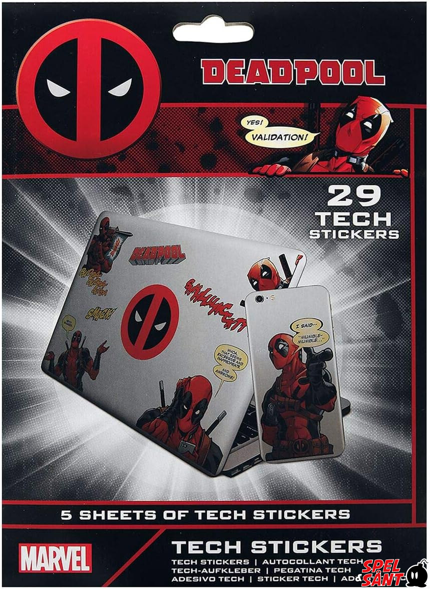 Deadpool Tech Stickers - Spel & Sånt: The video game store with the ...