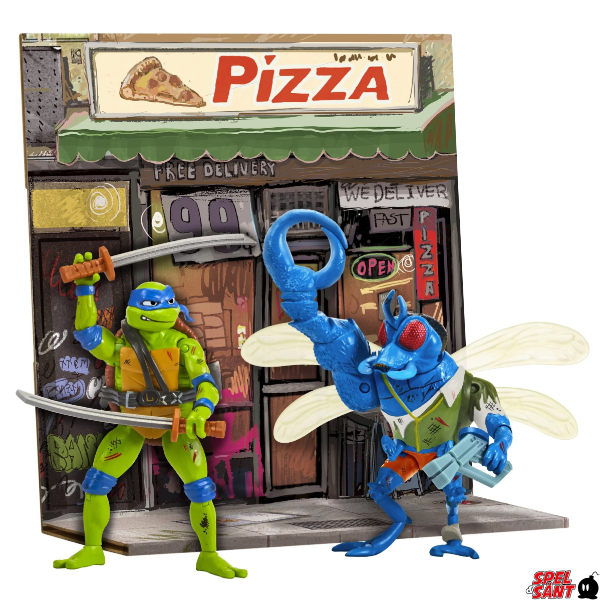 TMNT Mutant Mayhem Good vs Bad - Leonardo vs Superfly - Spel & Sånt ...