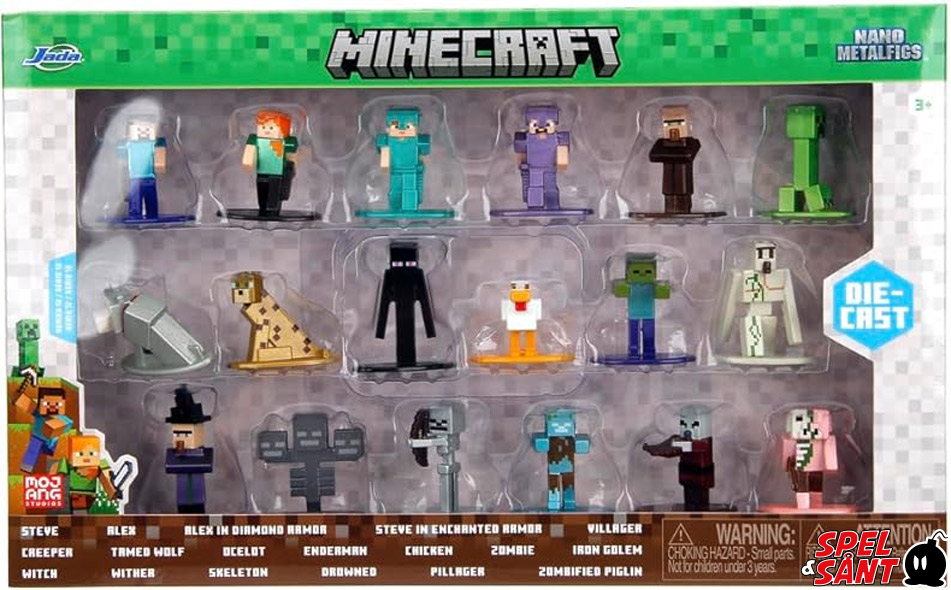 Jada Minecraft Nano Die Cast Series 12 - 18 Minecraft Metal Mini ...