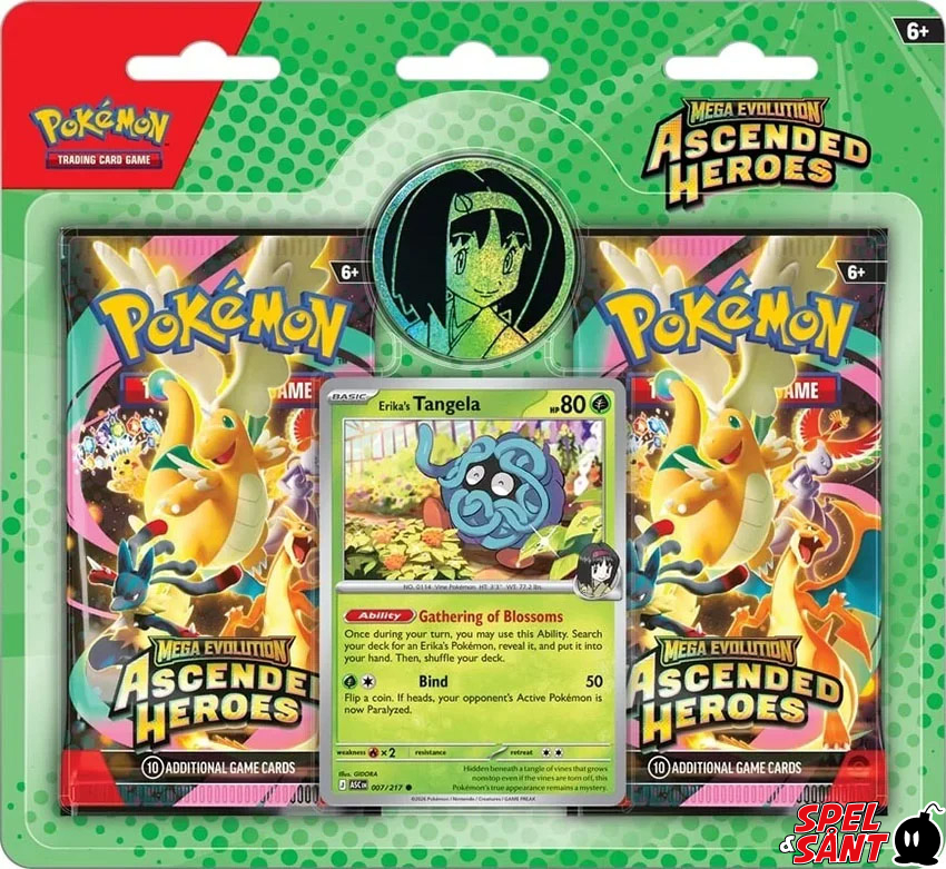 Pokemon TCG Mega Evolution Ascended Heroes 2-Pack Blister - Erikas ...