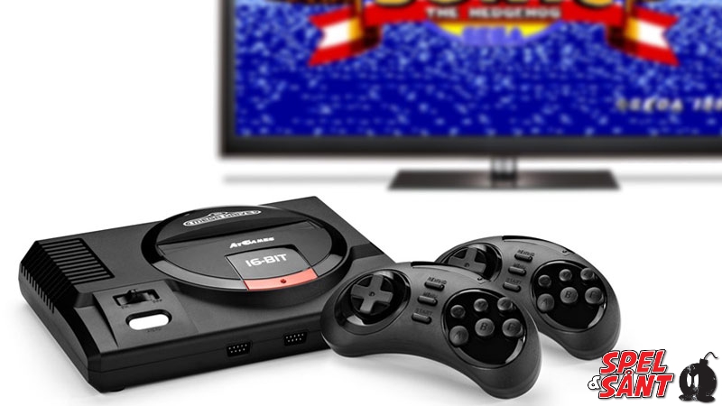 AtGames Sega Mega Drive Flashback HD console (inkl. 85st inbyggda Spel ...