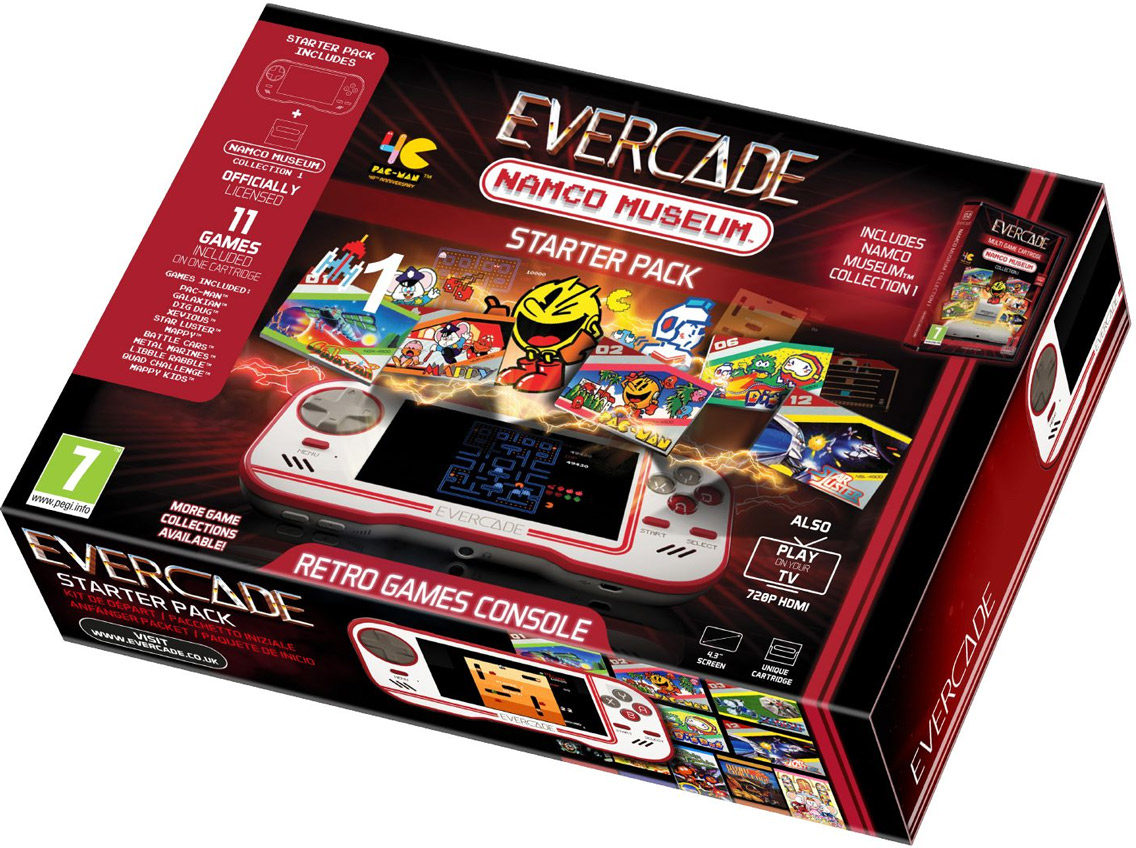 Evercade White Starter Pack + Namco Museum Collection Volume 1 - Spel ...