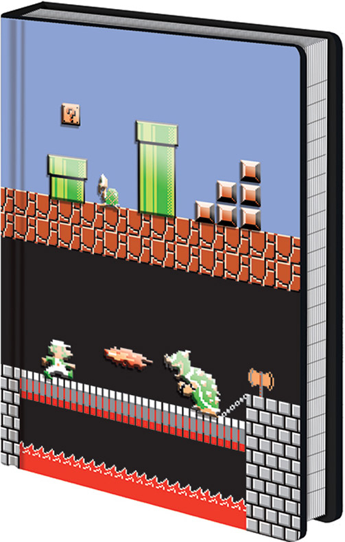 Super Mario Bros Build Your Own Level Premium A5 Magnetic Notebook ...